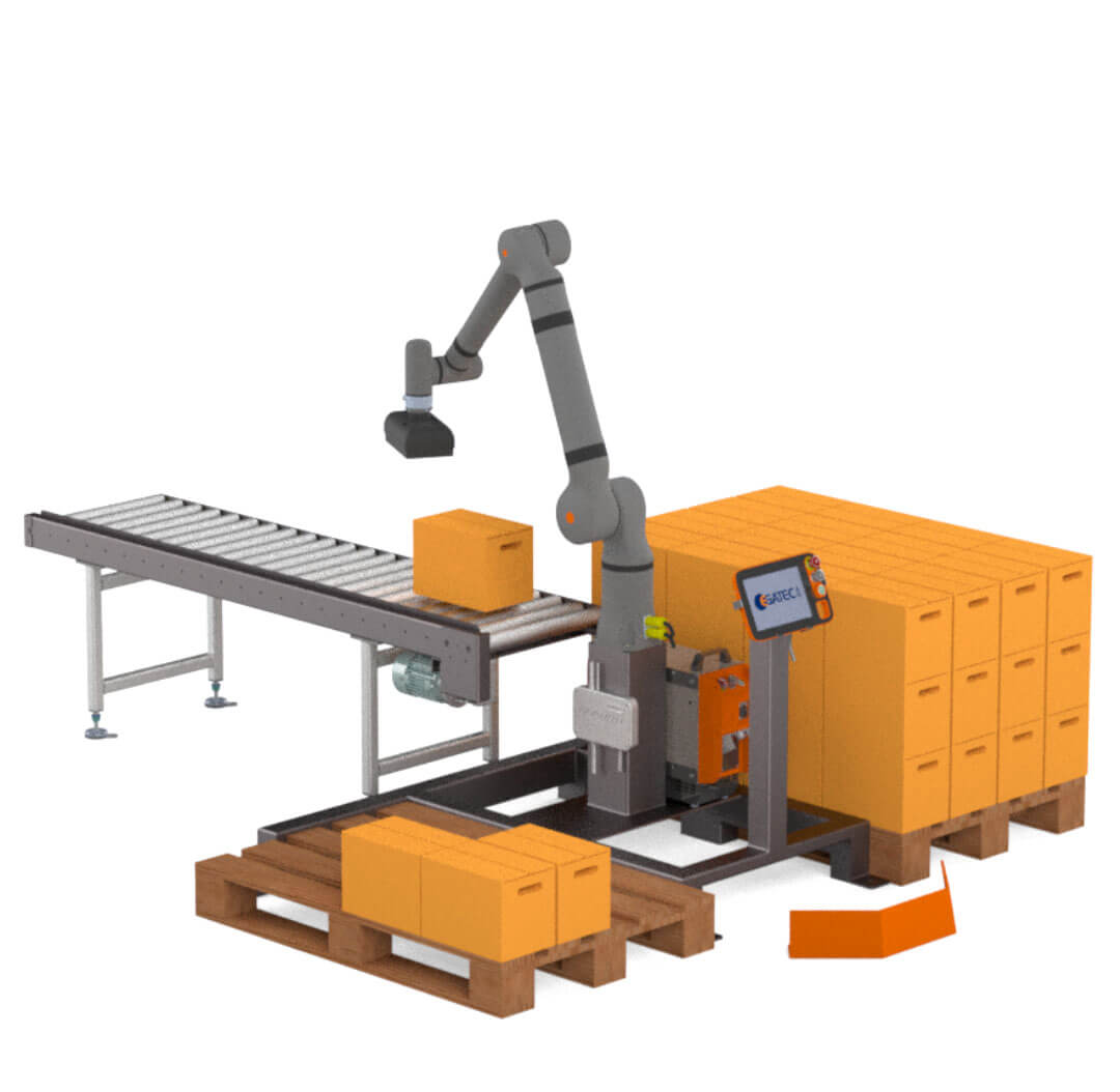 Cobot palletizer | Collaborative palletizing solution | EGATEC A/S